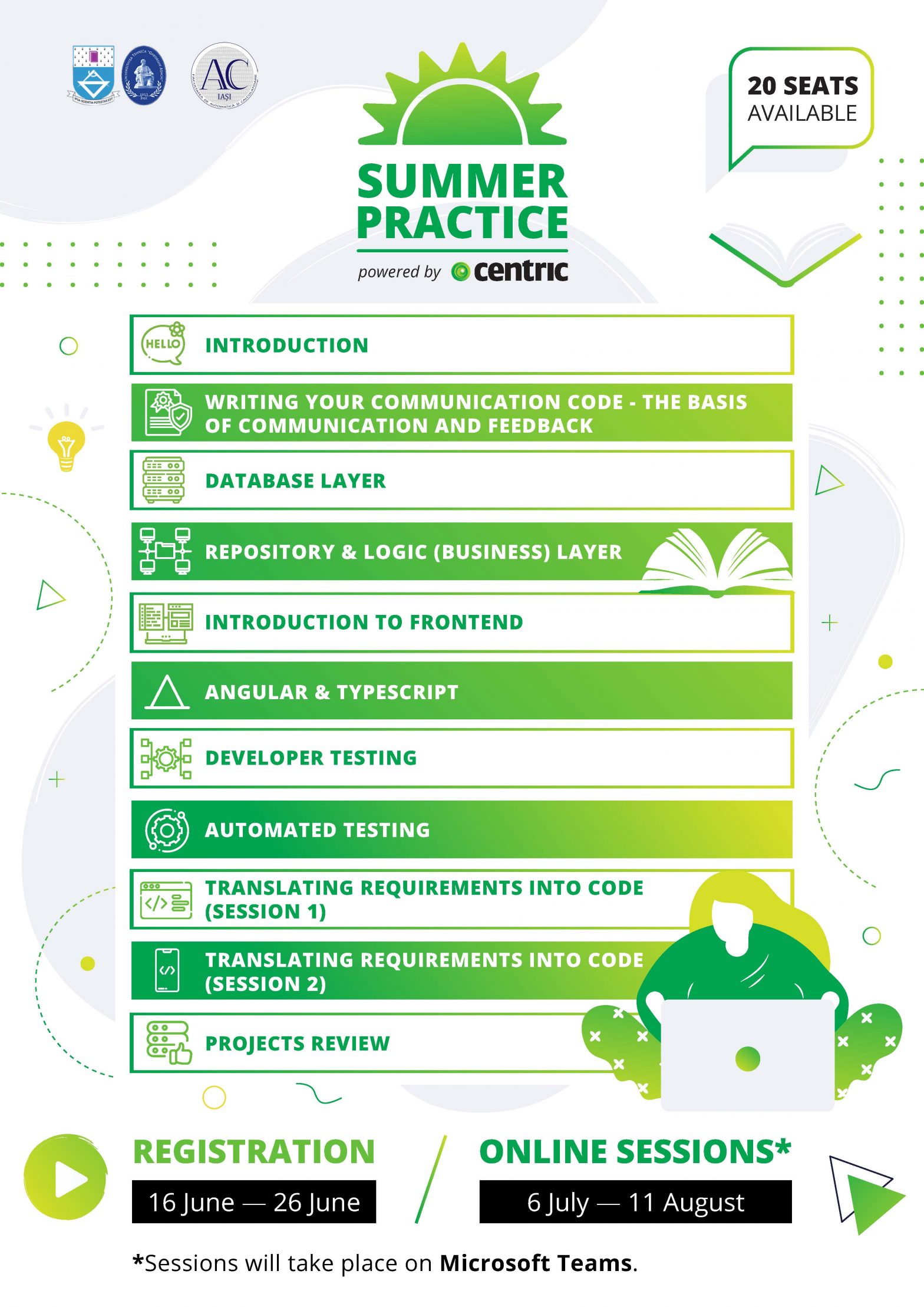 Summer Practice@AC Centric – Facultatea de Automatică și Calculatoare