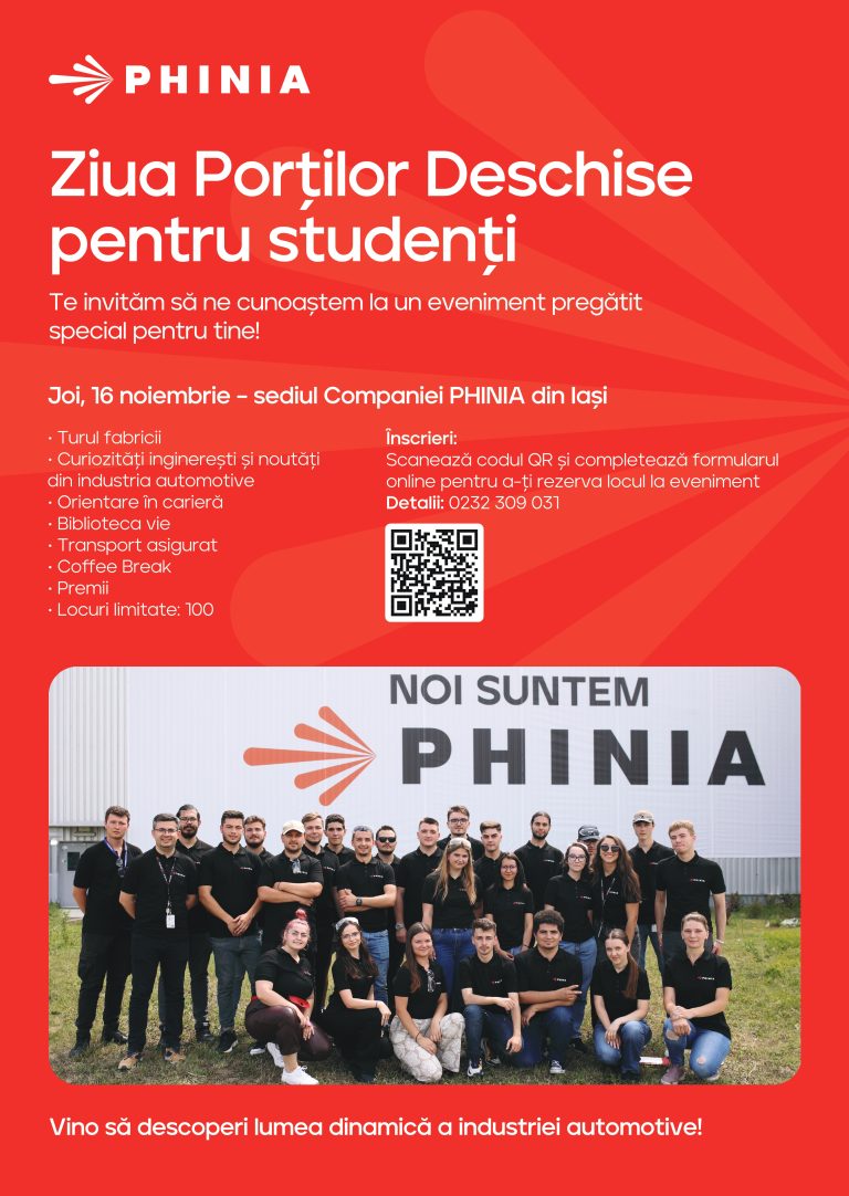 afis 2 _ PHINIA Open Doors – Facultatea de Automatică și Calculatoare